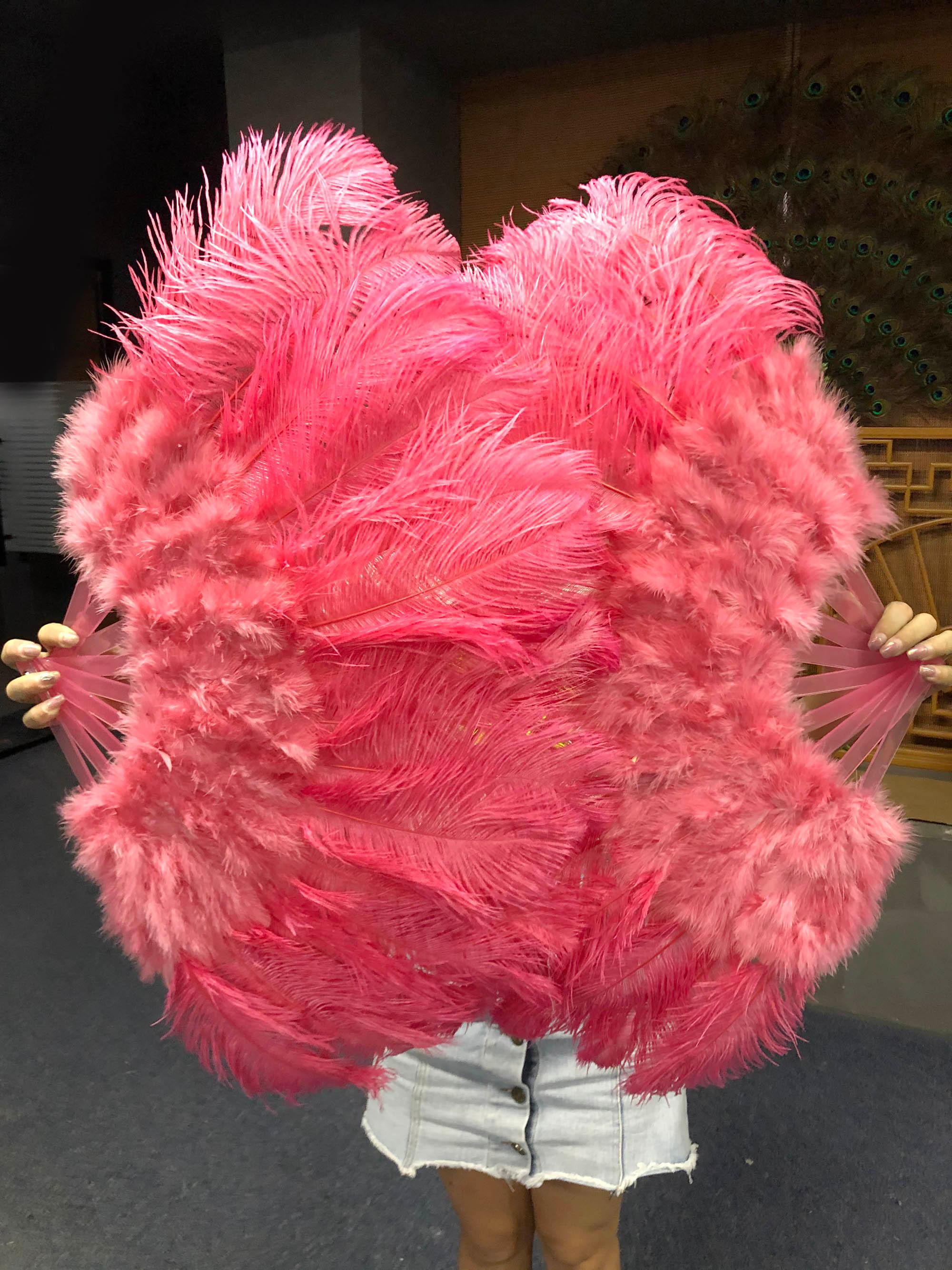 Marabou & Ostrich Feather Fan – hot fans