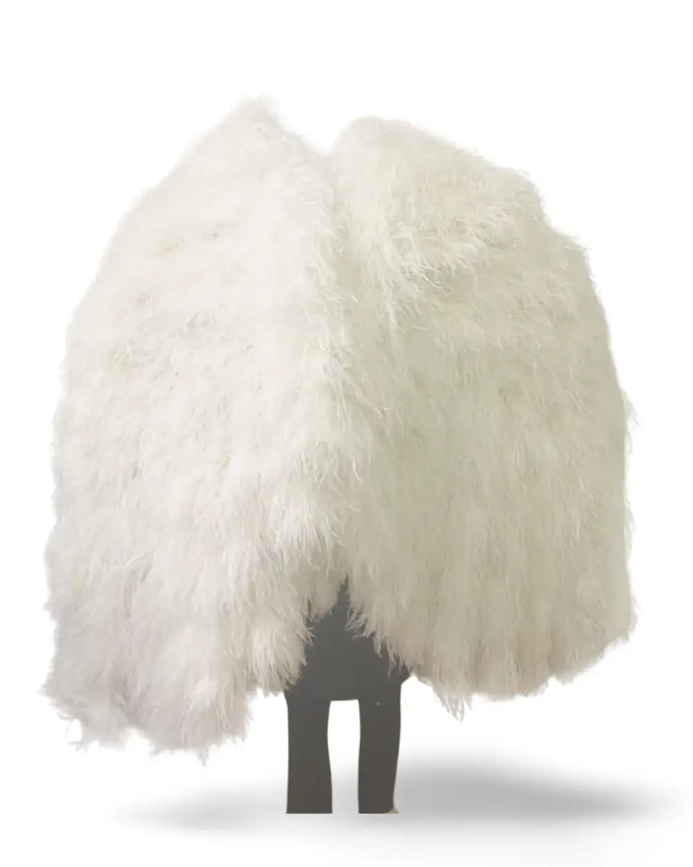 Luxury White Waterfall Ostrich Feather Fan – 8 Ply Burlesque Boa Fan ...