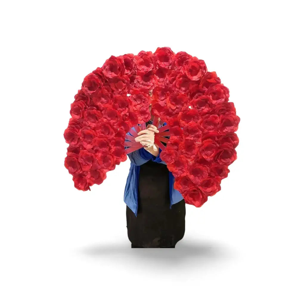 Elegant Rose Petals Fan for Wedding Bouquets & Performances – hot fans